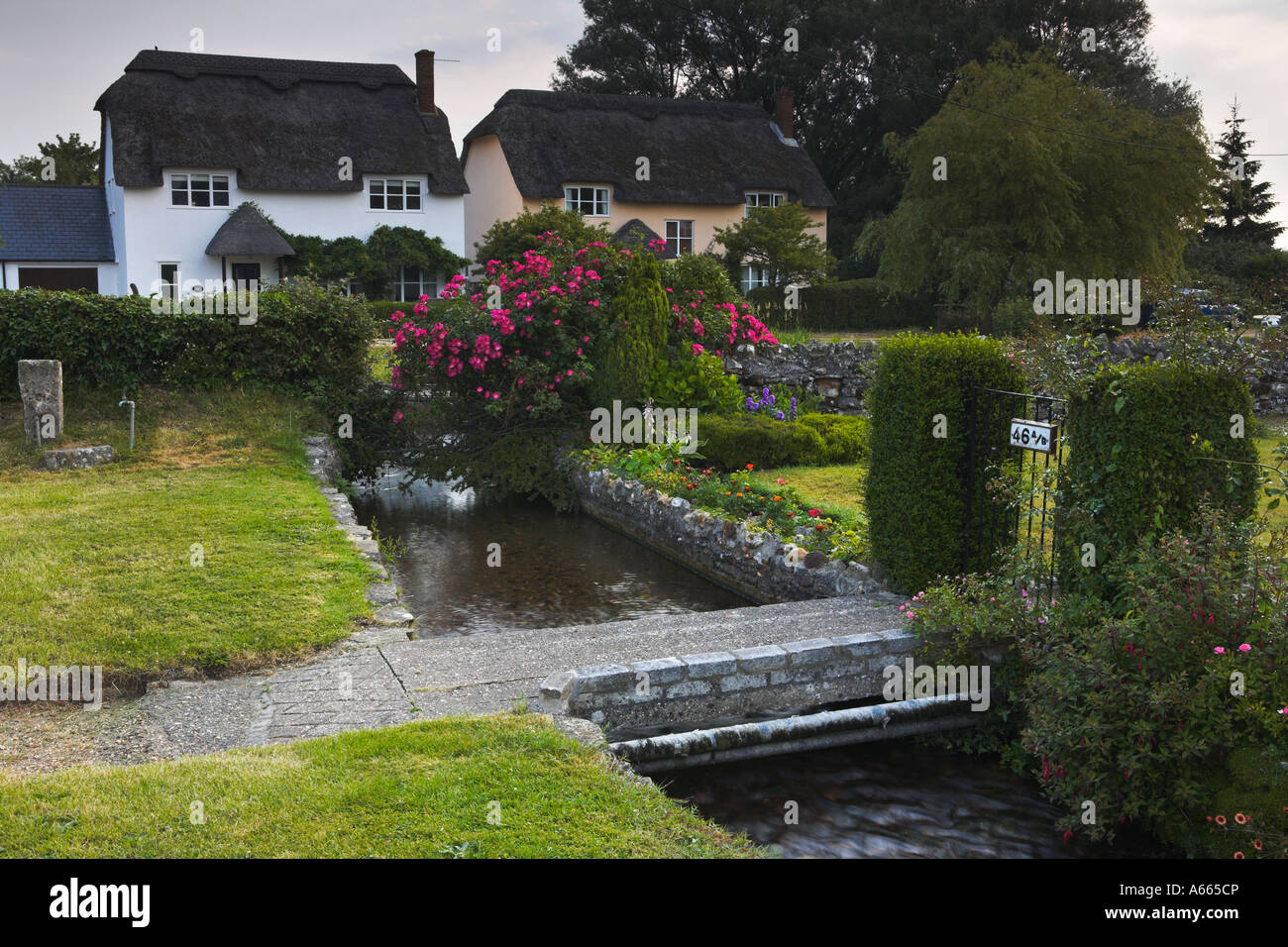 The pretty village of Wool in Dorset Stock Photo - Alamy