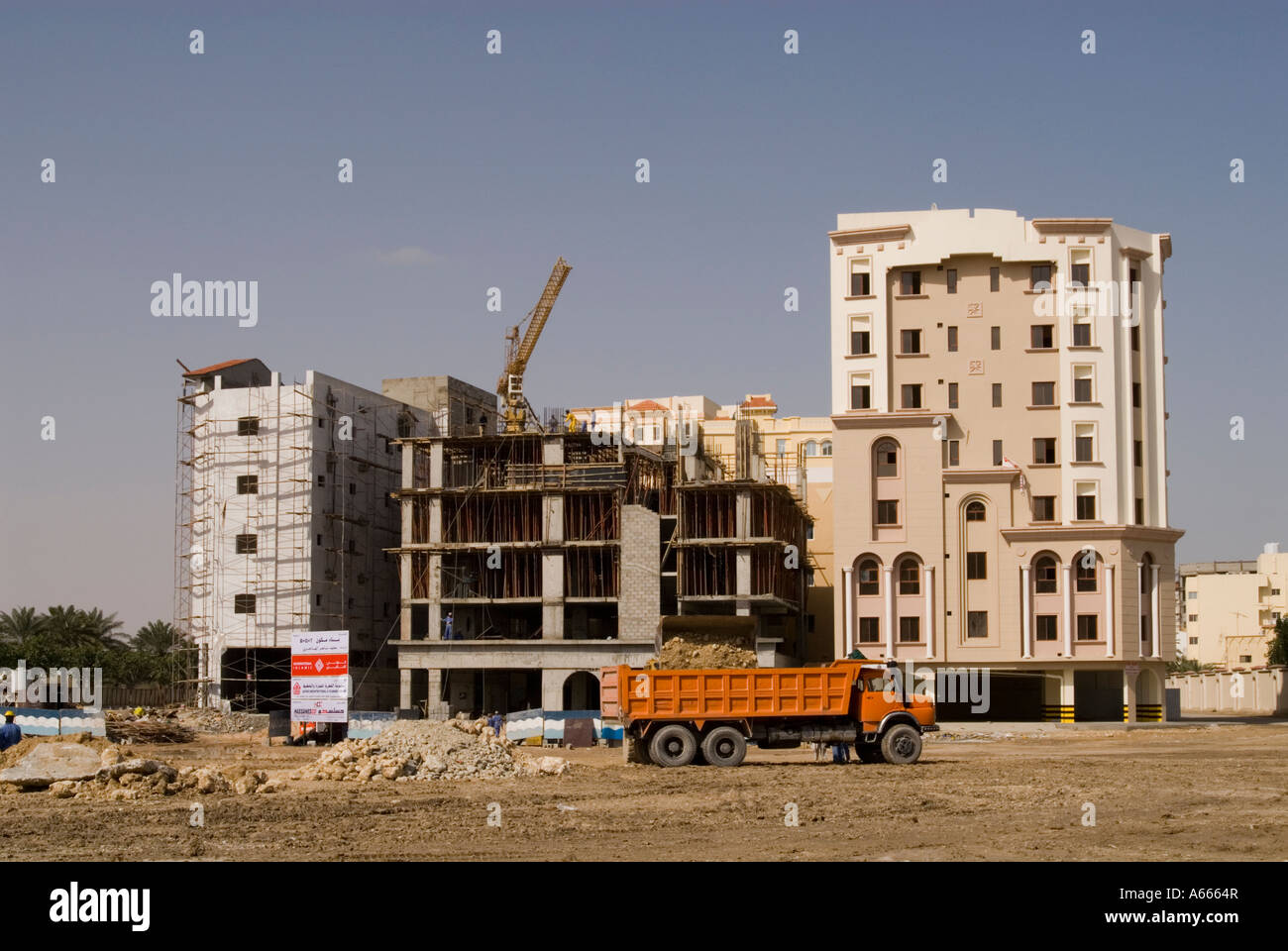 Building Site Doha Qatar Stock Photo - Alamy