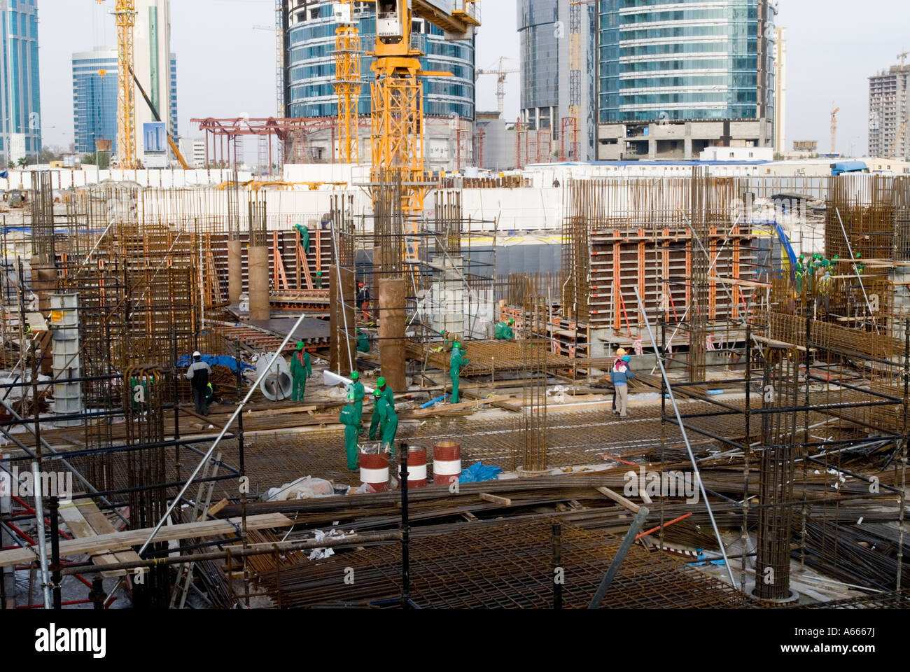 Building Site West Bay Doha Qatar Stock Photo - Alamy