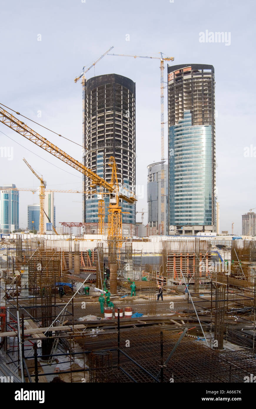 Building Site Doha Qatar Stock Photo - Alamy