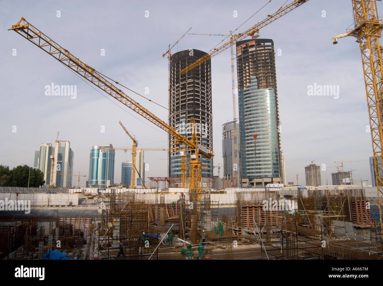 Building Site West Bay Doha Qatar Stock Photo - Alamy