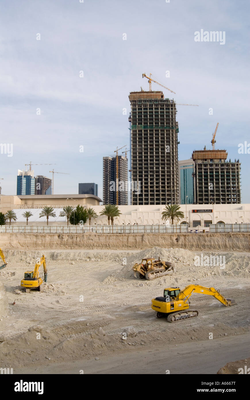 Development Site West Bay Doha Qatar Stock Photo - Alamy