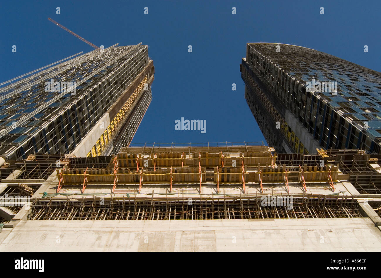 High Rise Blocks Under Construction Stock Photo - Alamy