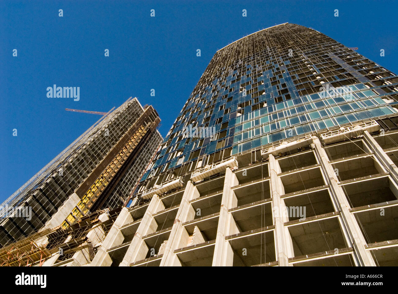 High Rise Blocks Under Construction Stock Photo - Alamy