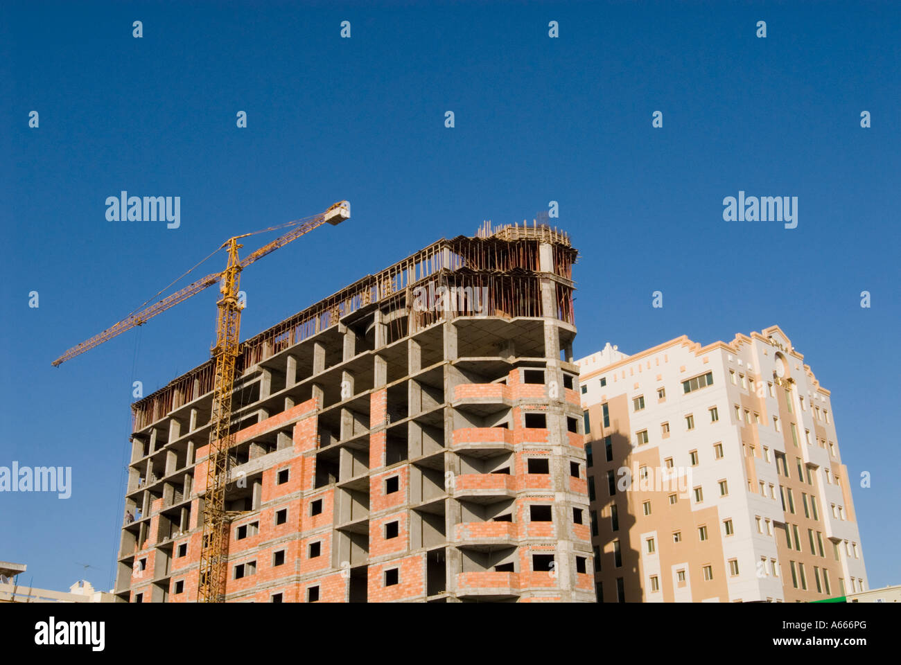 Building Under Construction Doha Qatar Stock Photo - Alamy