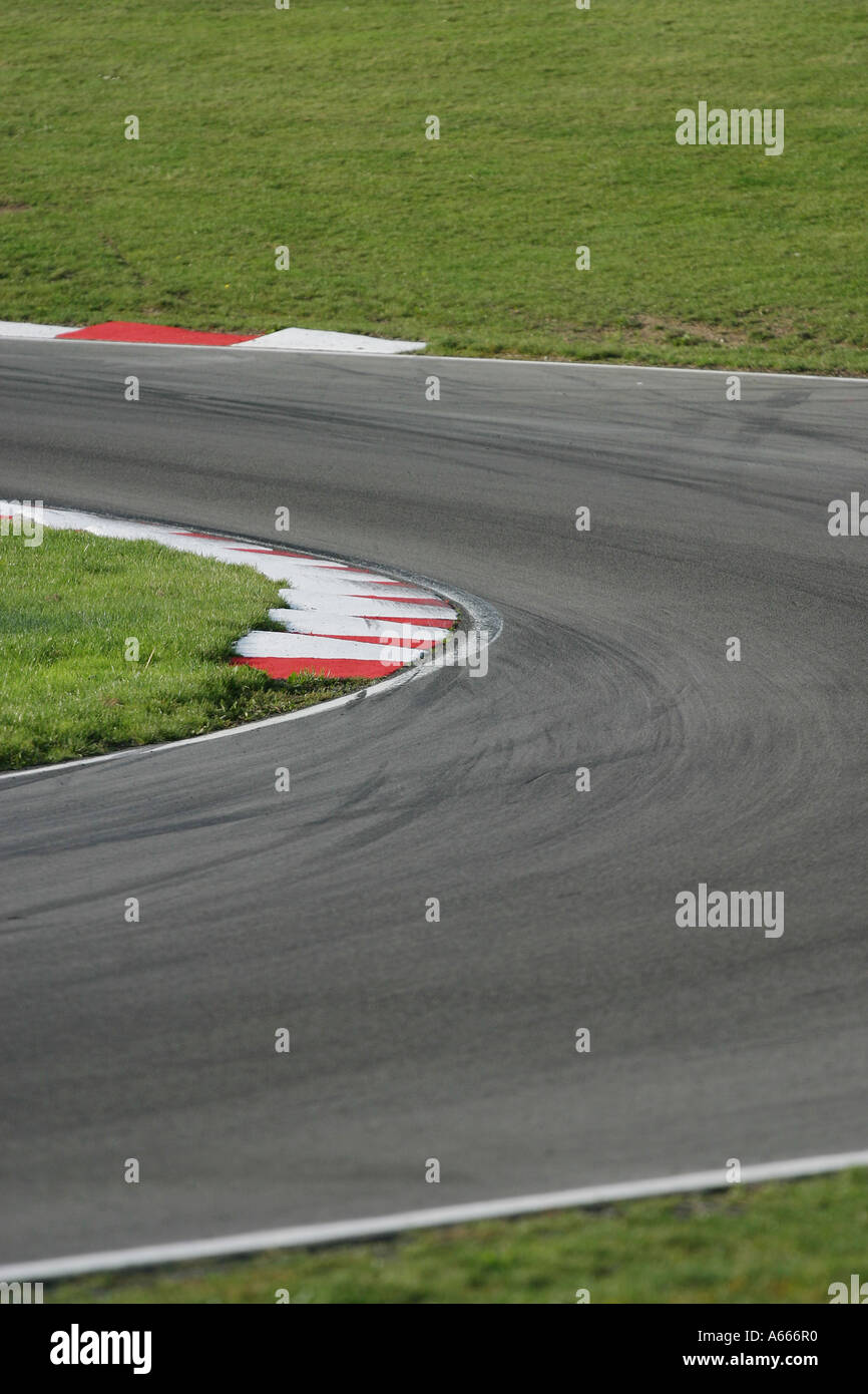 The bend on a race track Stock Photo - Alamy