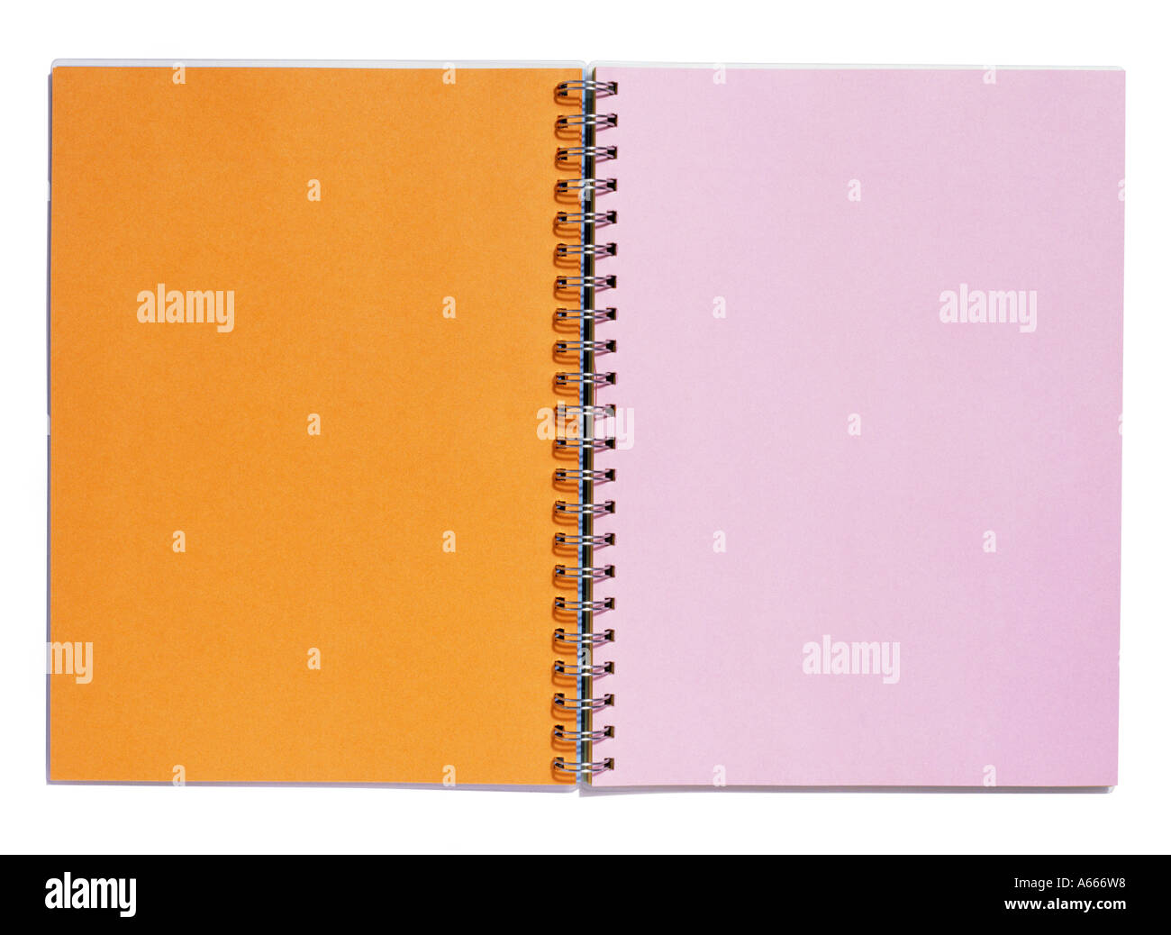 Ring bound note pad Cut Out Stock Images & Pictures - Alamy