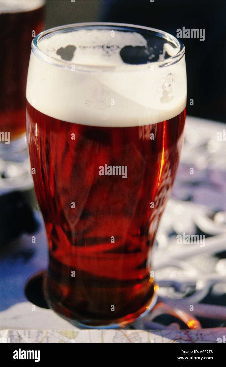 A pint of bitter Stock Photo - Alamy