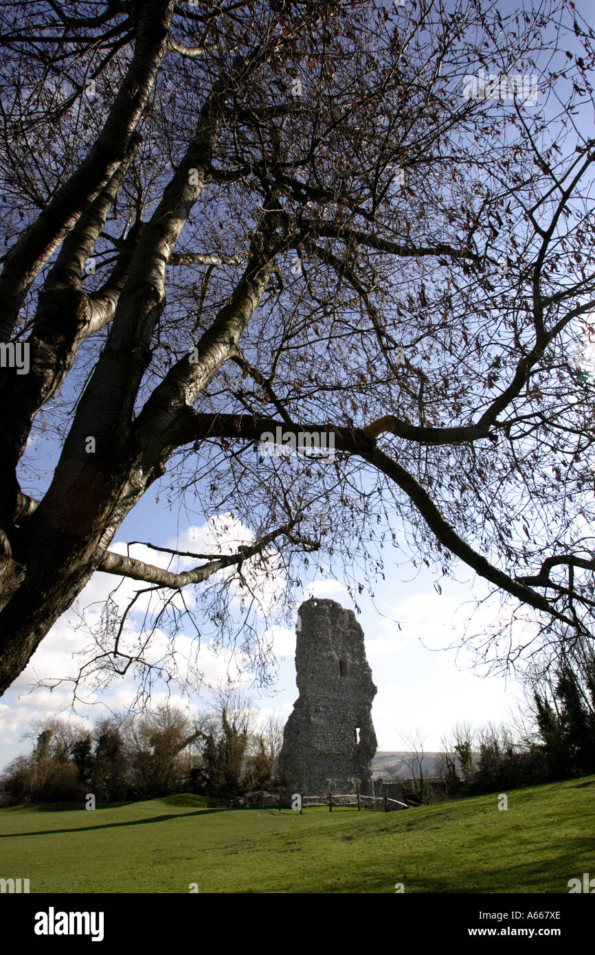 Bramber castle ruin, West Sussex Stock Photo - Alamy