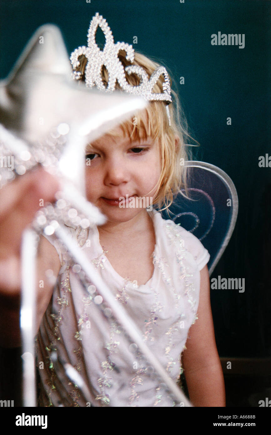 Princess with tiara Stock Photo - Alamy
