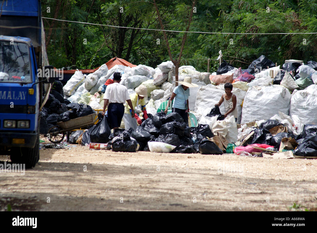 Garbage is becoming an increasingly large problem on the resort island ...