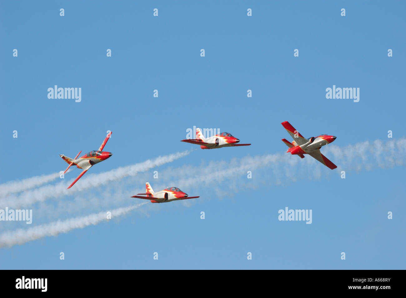 Patrulla Aguila display team Stock Photo - Alamy