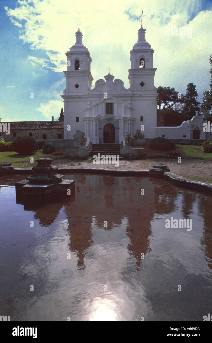 Facade of an old catholic church within a Jesuit compund built in the ...