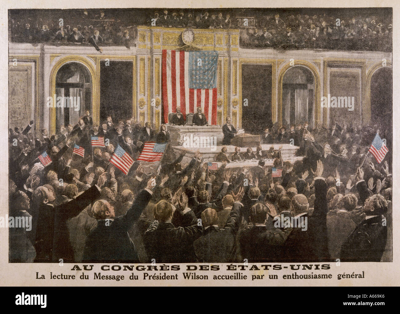 1917 Wilson Congress Stock Photo - Alamy