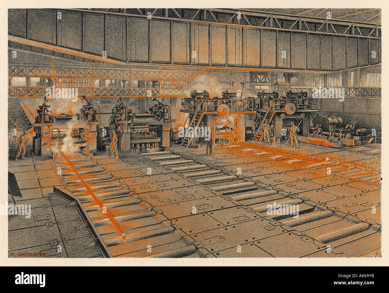 France longwy steelworks rolling mill hi-res stock photography and ...