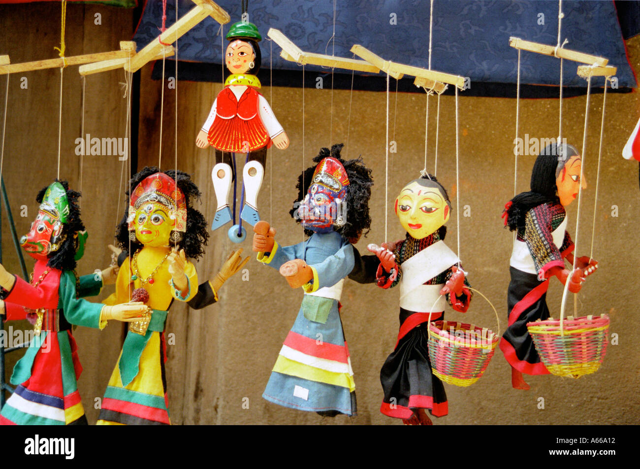 Nepalese Puppets displayed in a shop in Kathmandu Nepal Stock Photo - Alamy