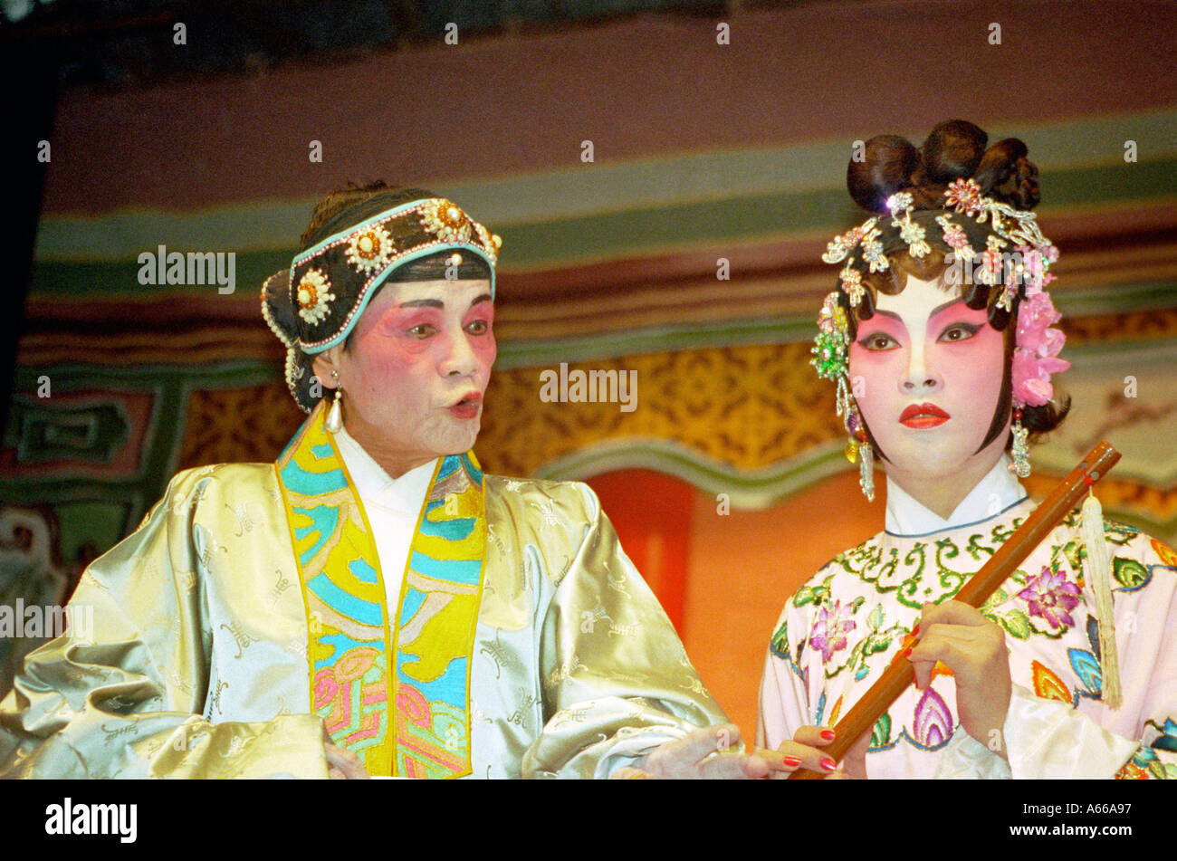 Cantonese opera performers in Hong Kong Stock Photo - Alamy