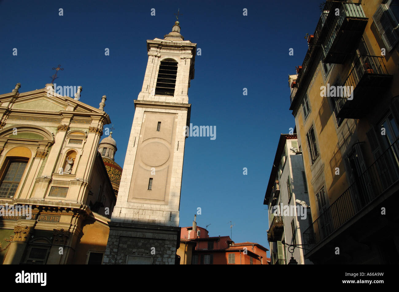 Nice france place rossetti morning hi-res stock photography and images ...