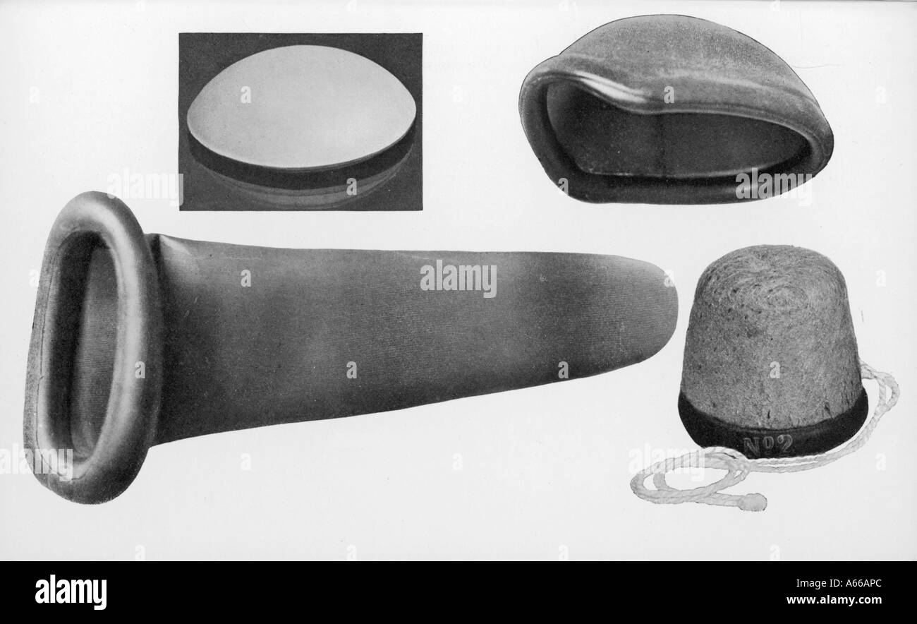 Diaphragm Caps 1934 Stock Photo - Alamy