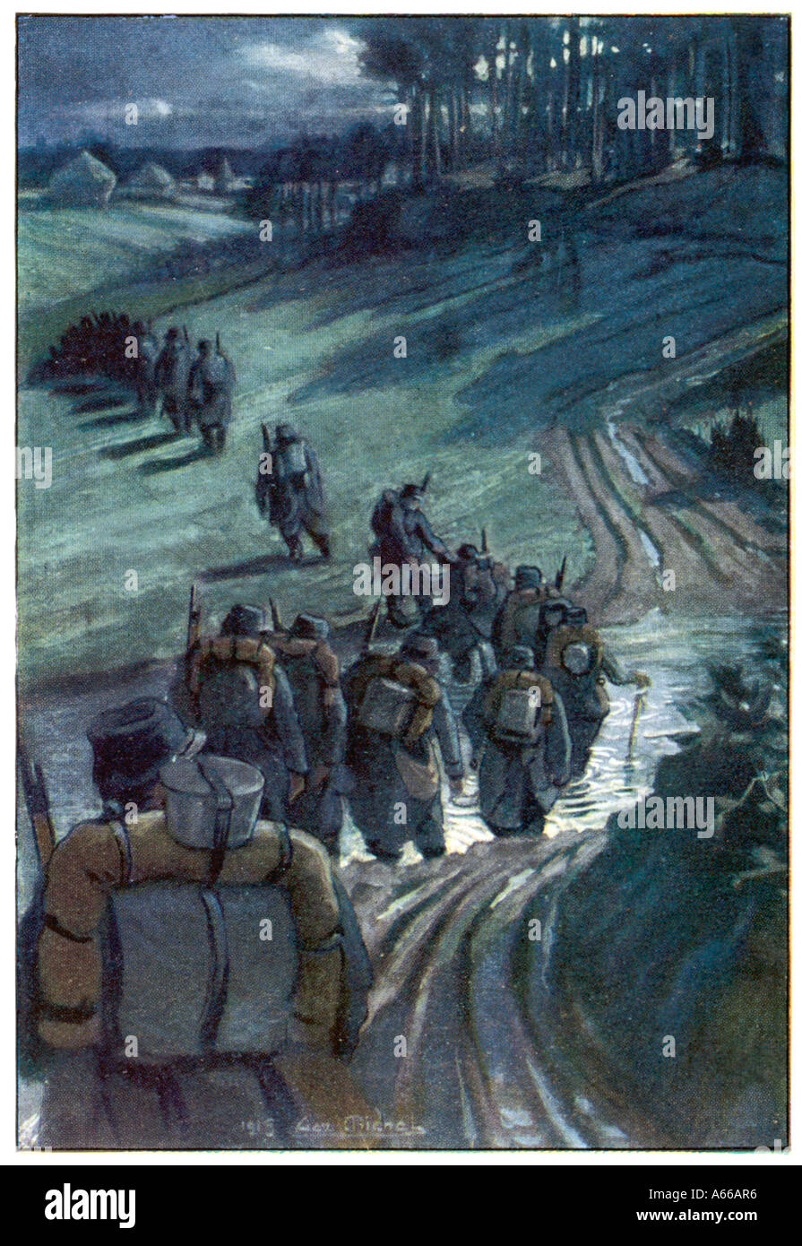 Wwi To The Front Line Stock Photo - Alamy
