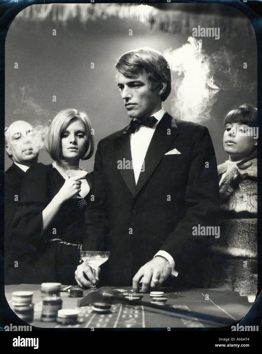 Suave Man In Casino Stock Photo - Alamy