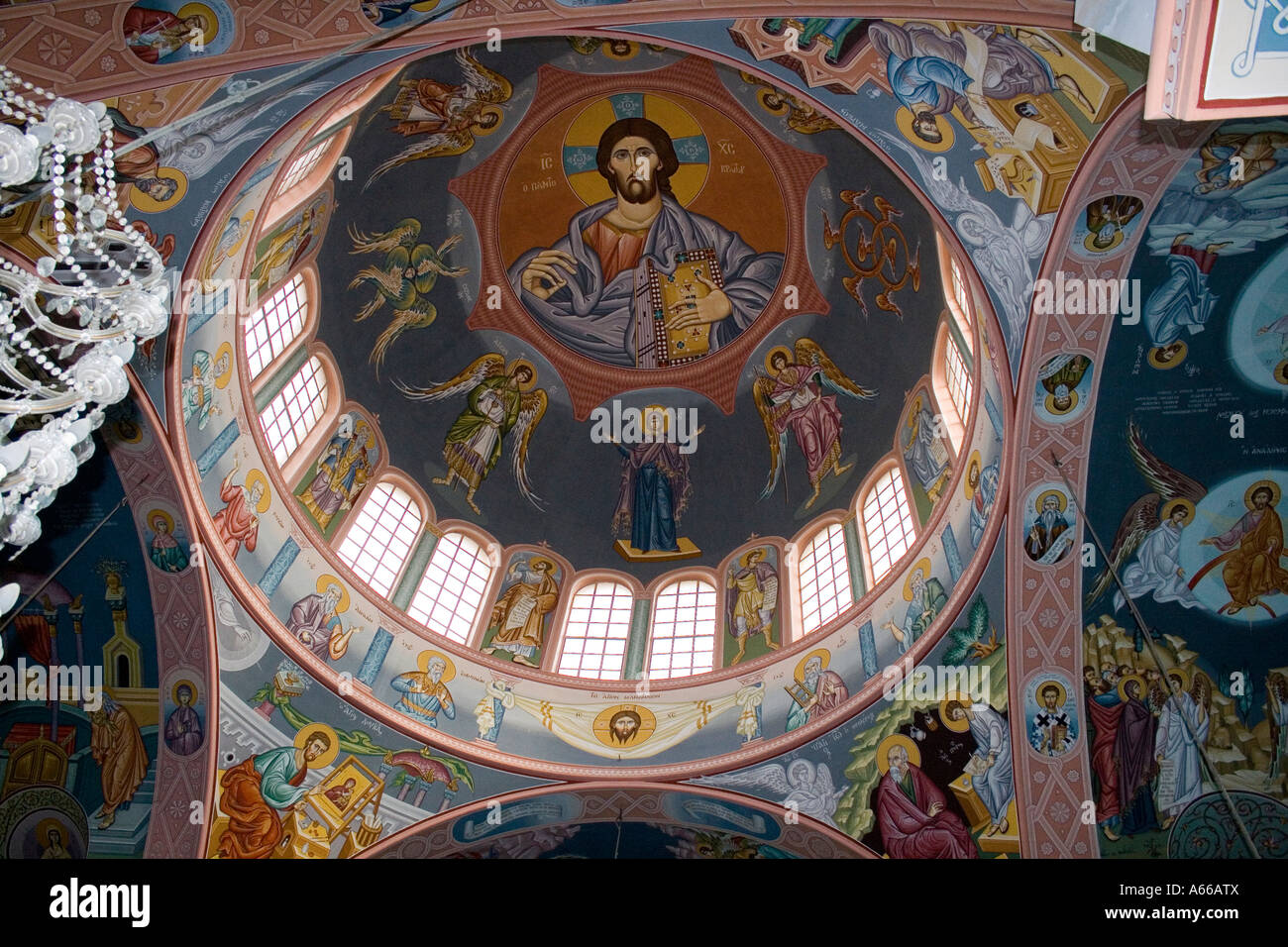 Interior of the church of Frenaros Cyprus Stock Photo - Alamy