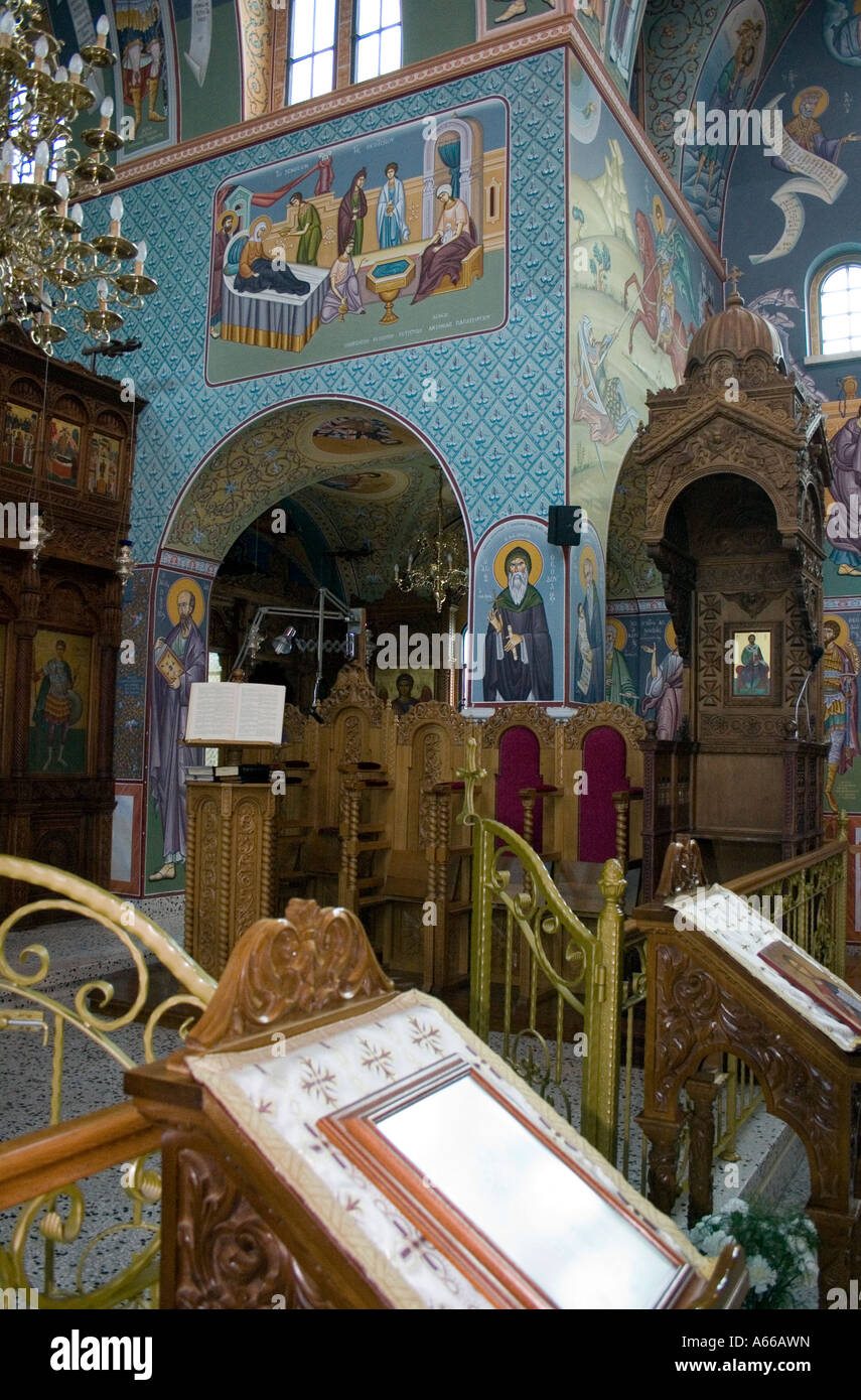 Interior of the church of Frenaros Cyprus Stock Photo - Alamy