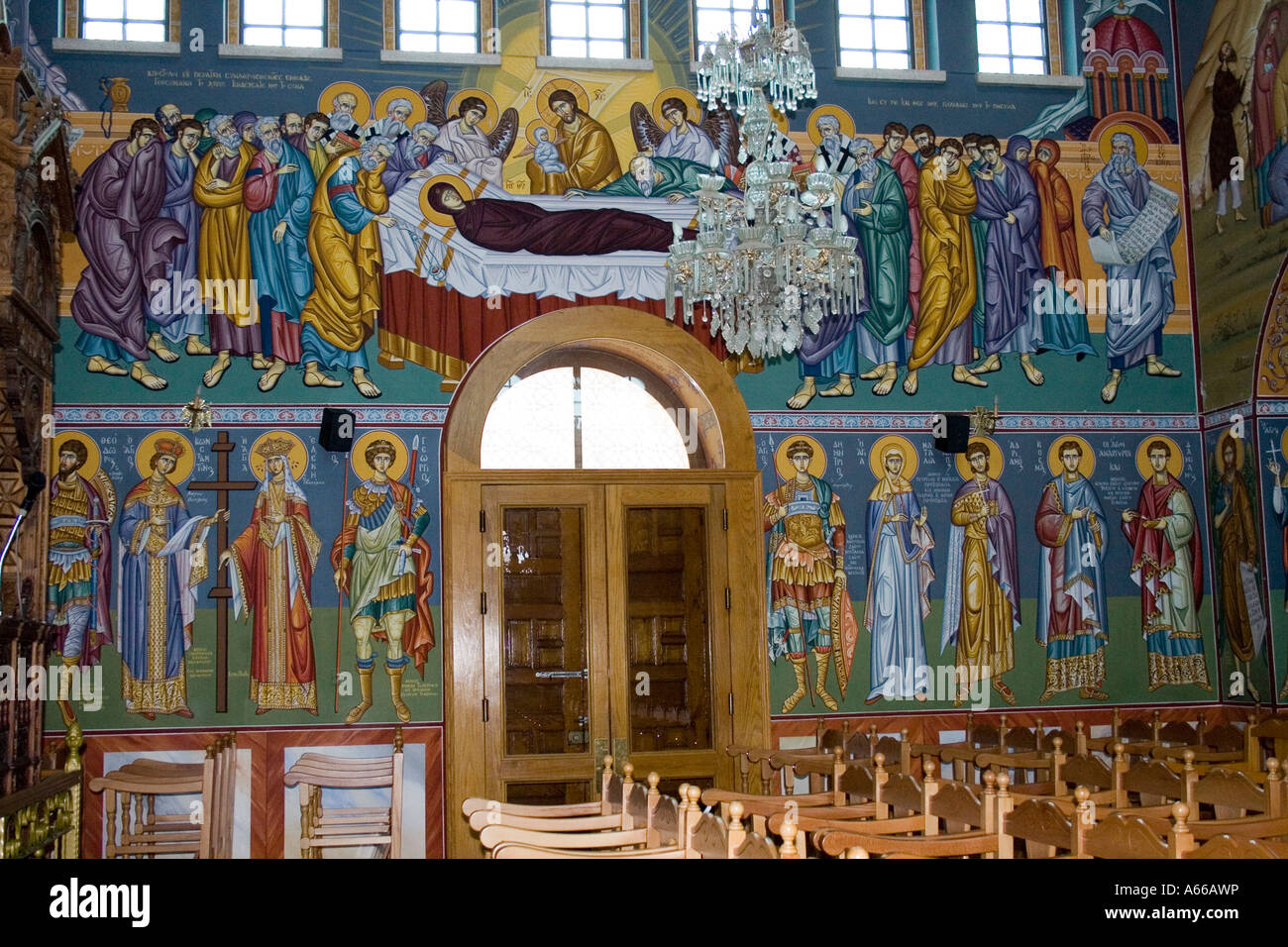 Interior of the church of Frenaros Cyprus Stock Photo - Alamy