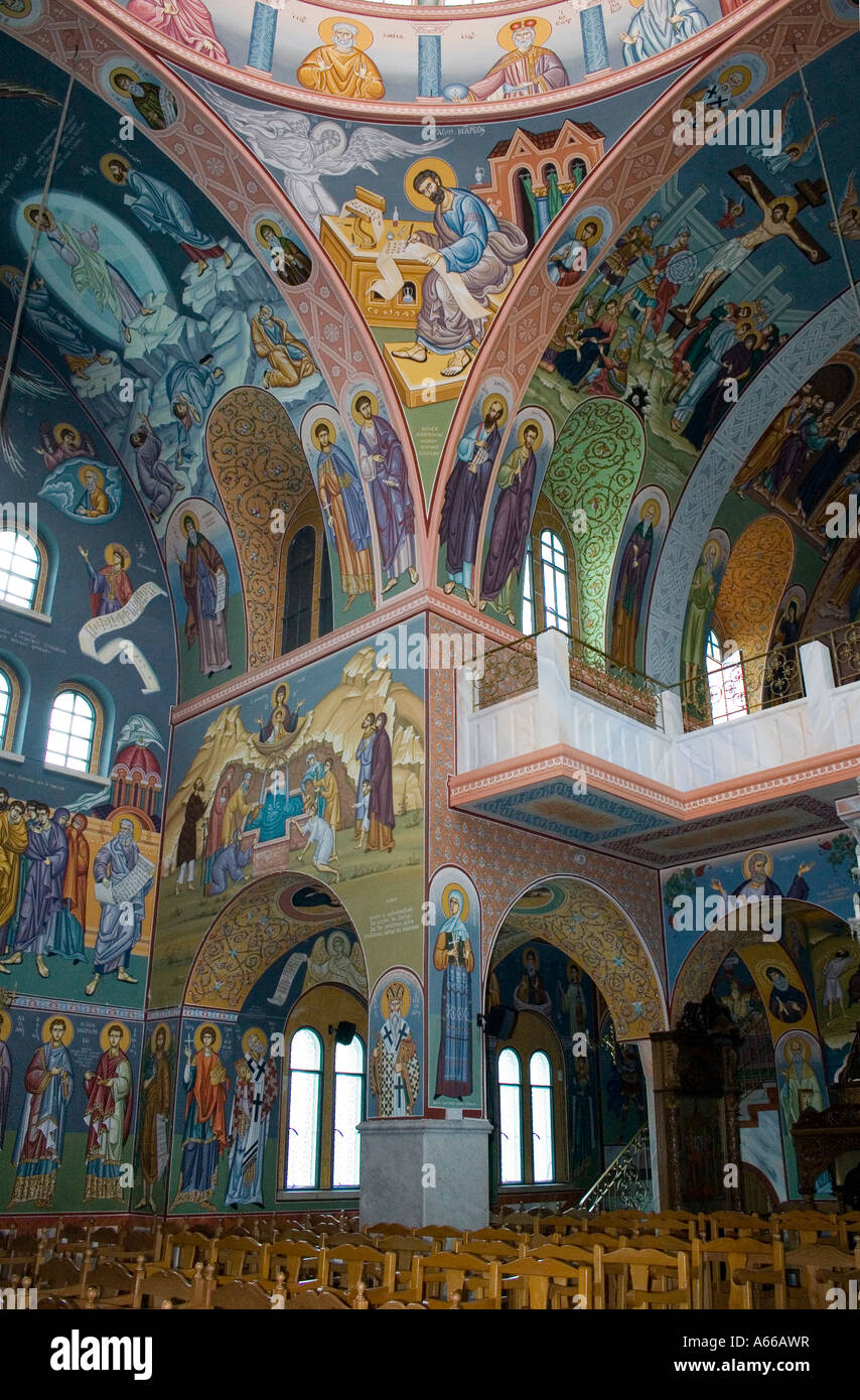 Interior of the church of Frenaros Cyprus Stock Photo - Alamy