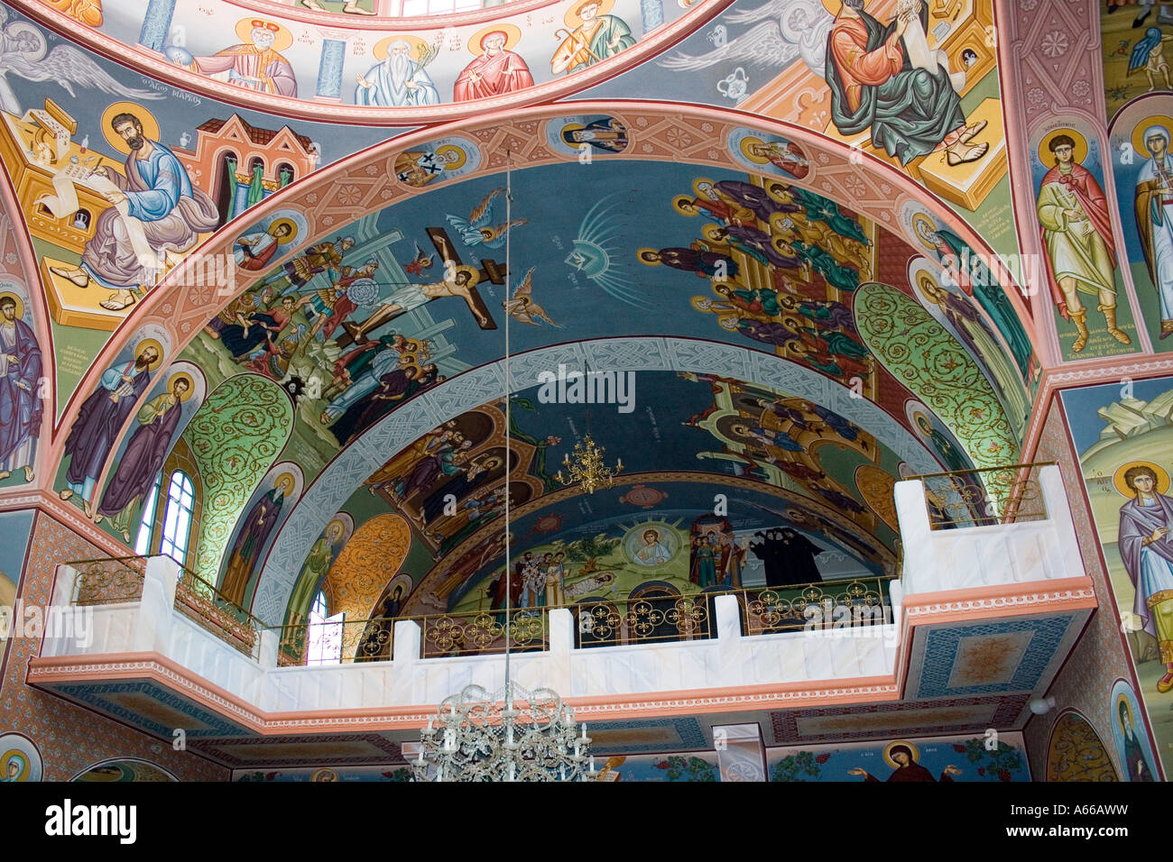Interior of the church of Frenaros Cyprus Stock Photo - Alamy