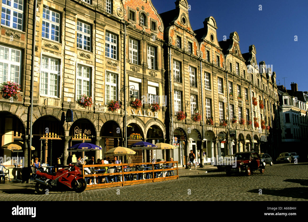 flemish renaissance houses in grande place and place des heros arras ...