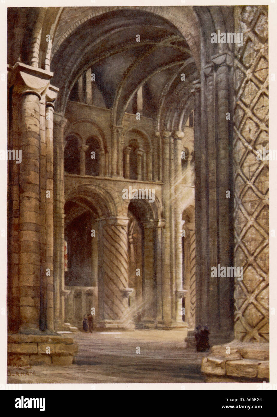 Durham Cathedral Nave Stock Photo - Alamy
