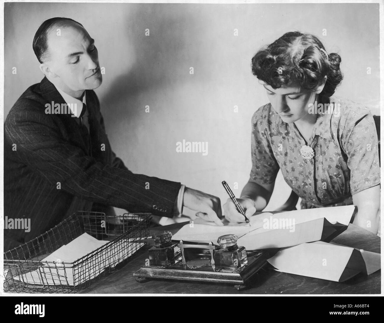 Man office boss Black and White Stock Photos & Images - Alamy
