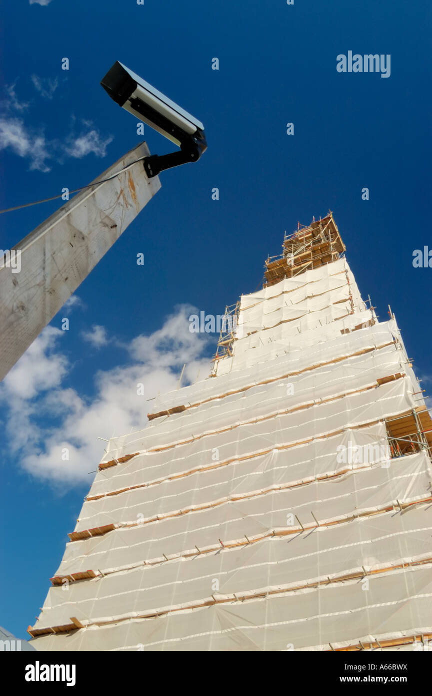 here is an image of a security camera and st martins church in ...