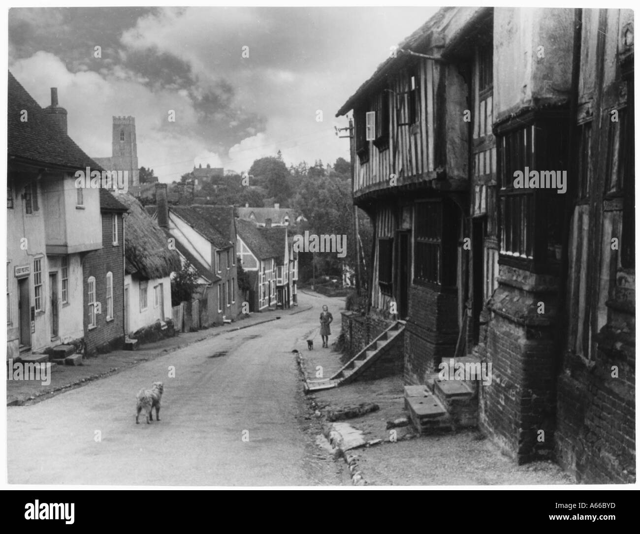 Kersey Suffolk Stock Photo - Alamy