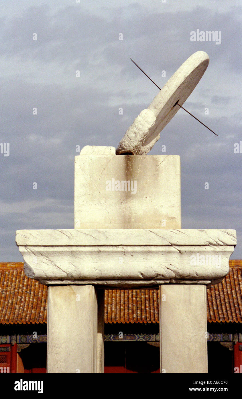 Sundial at the Forbidden City in Beijing China Stock Photo - Alamy
