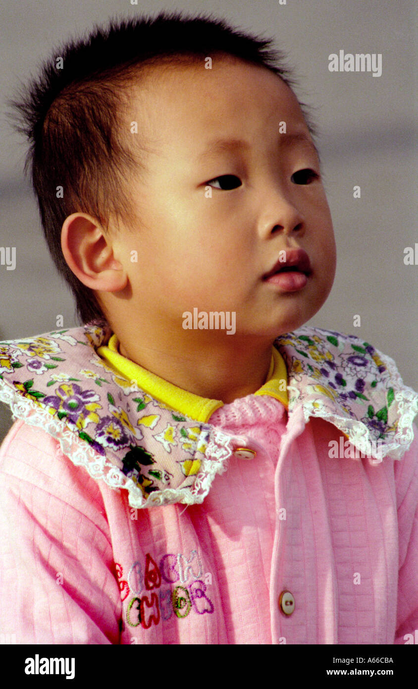 Portrait of a young Chinese boy in Beijing China Stock Photo - Alamy