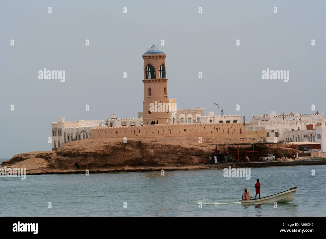 The lighthouse in Ayahj, Sur, Oman Stock Photo - Alamy