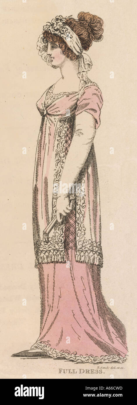 Pink Full Dress 1805 Stock Photo - Alamy
