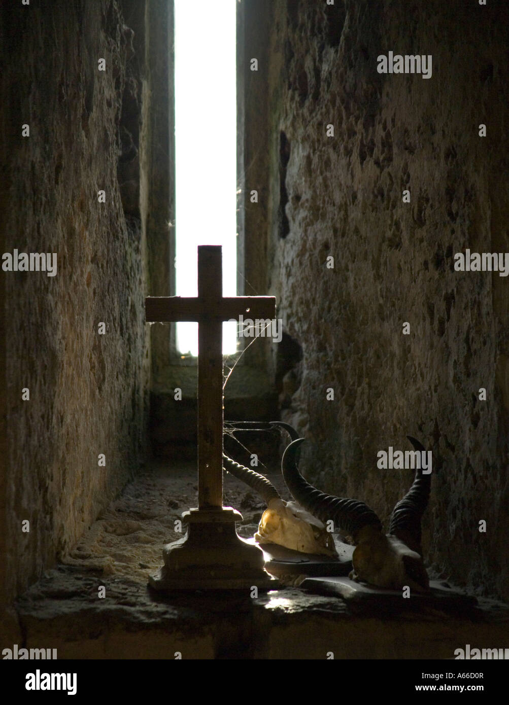 cross in window Stock Photo - Alamy