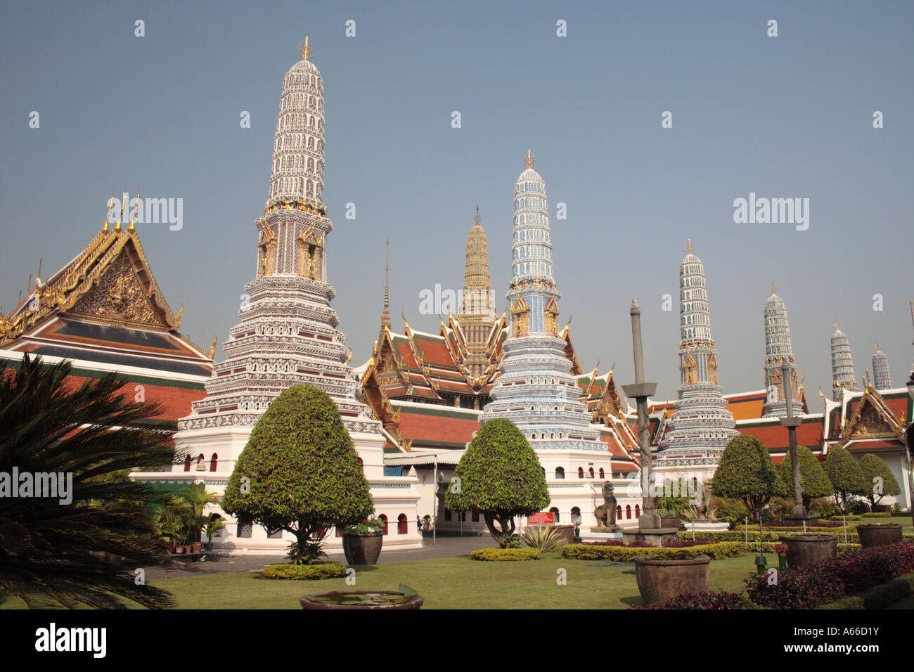View of Grand Palace with multiple building and architectural ...