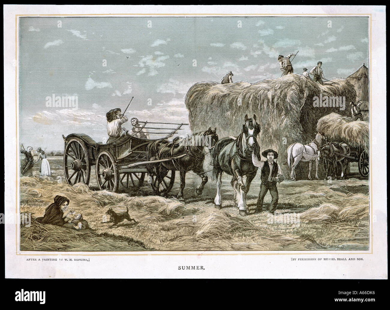 Building The Haystack Stock Photo - Alamy