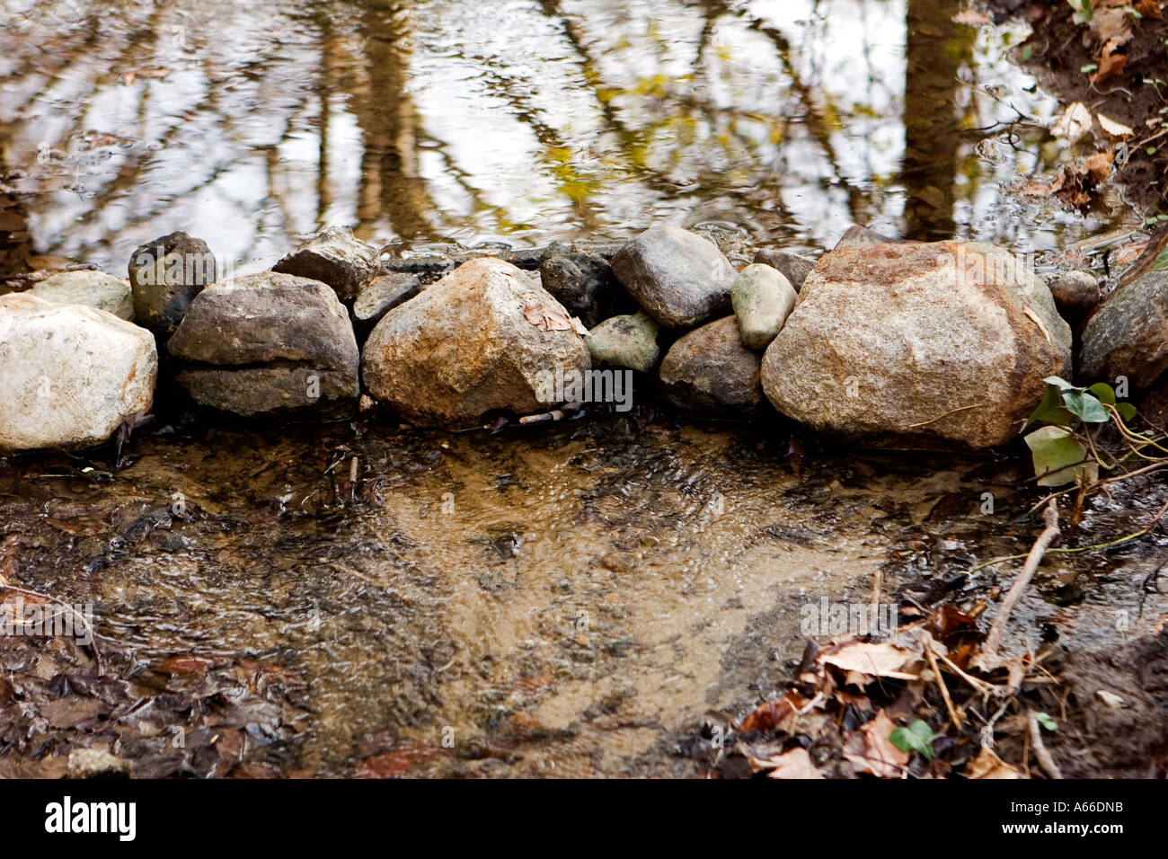 Creek Rock Dam Stock Photo - Alamy