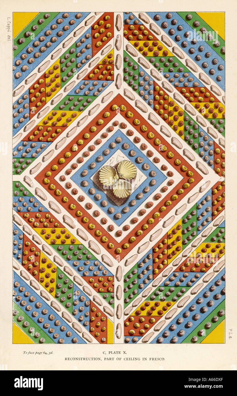 Gal Roman Ceiling Carnac Stock Photo - Alamy