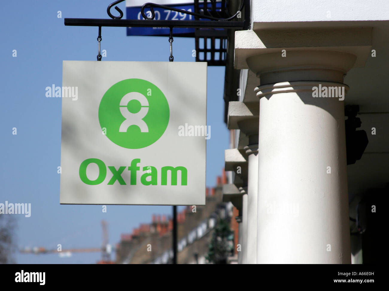 Oxfam shop sign in Central London Stock Photo - Alamy