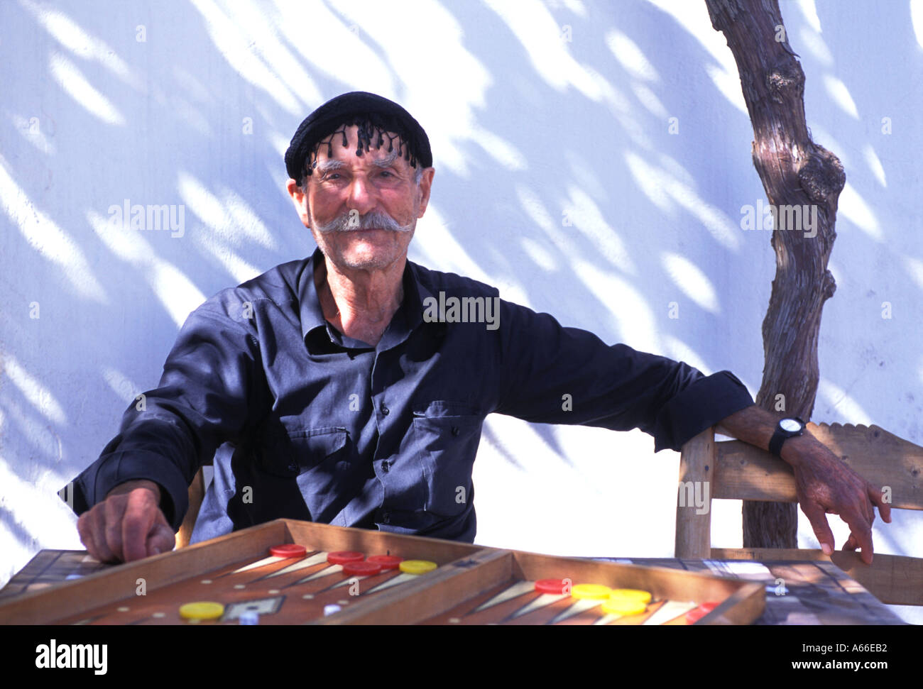 GREECE CRETE CRETAN MAN IN TRADITIONAL HEADGEAR MODEL RELEASED Stock ...