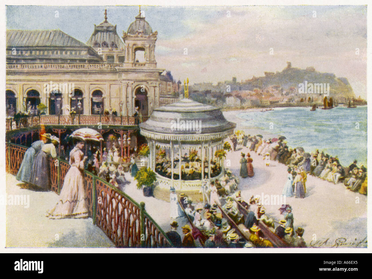Scarborough Terrace 1908 Stock Photo - Alamy