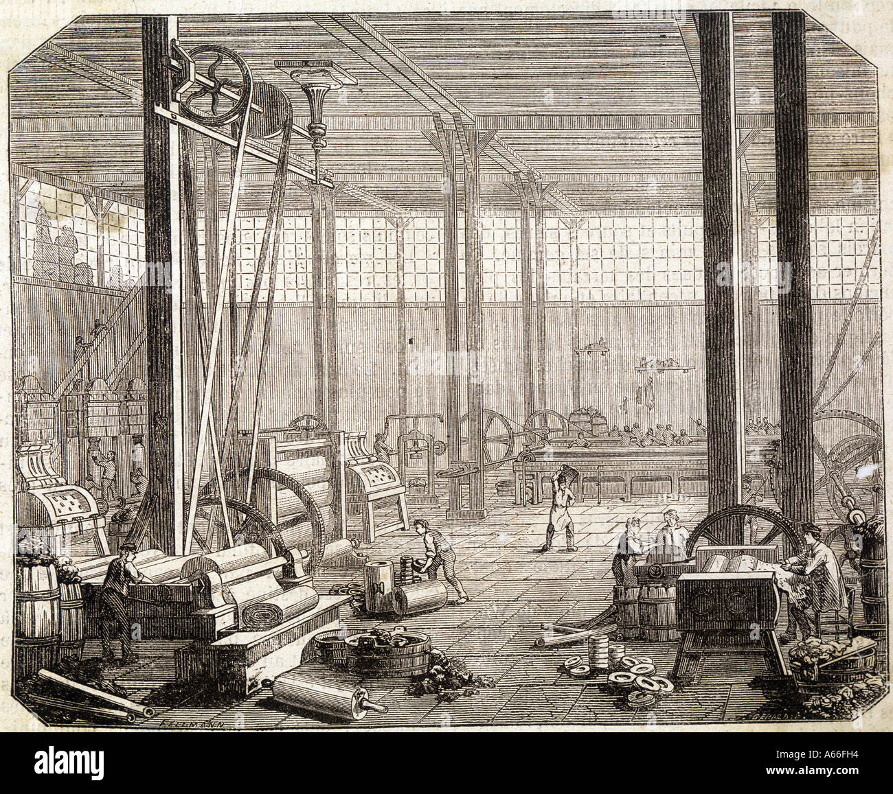 French Rubber Factory Stock Photo - Alamy