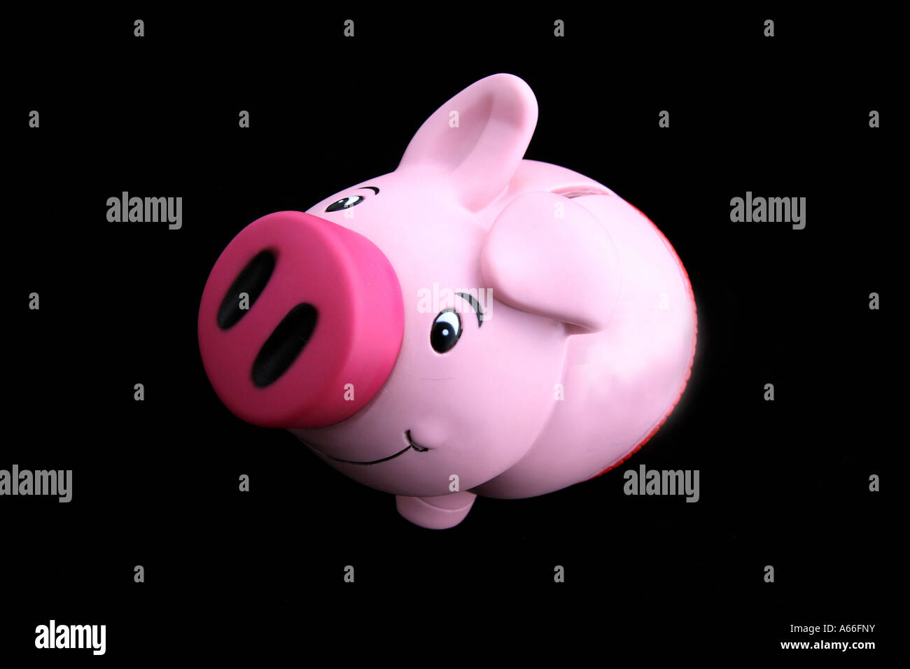 FRONT VIEW OF PIG MONEY BOX BLACK BACKGROUND HORIZONTAL BDB10409 Stock ...