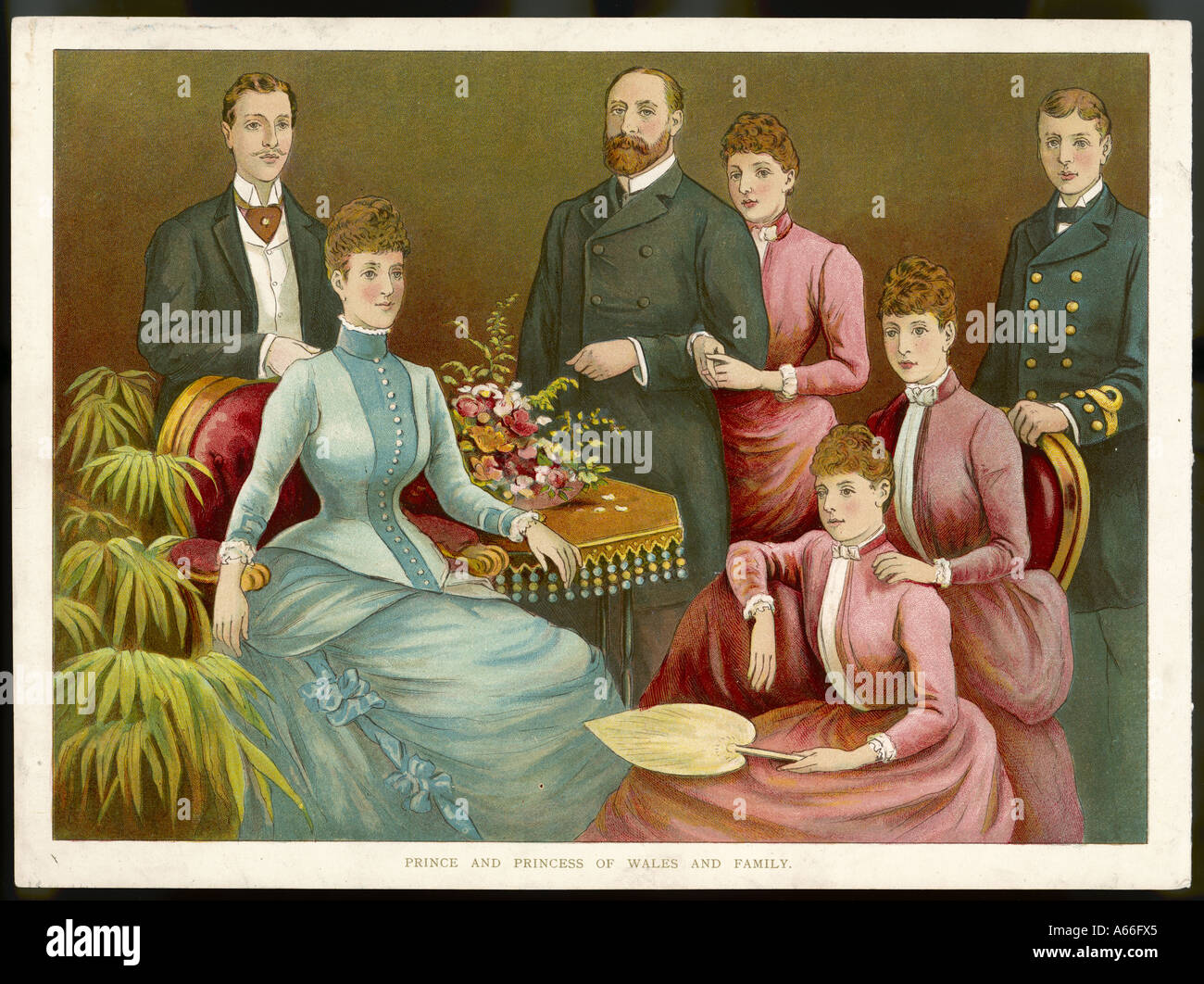 Edward And His Family Stock Photo - Alamy